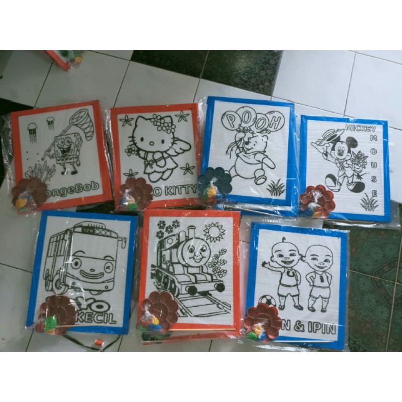 Jual Foam Mewarnai banyak motif gambar murah | Shopee Indonesia