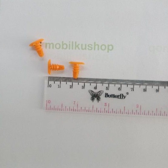 Jual Klip kancing karet pintu universal T orange (per 50pc) | Shopee ...