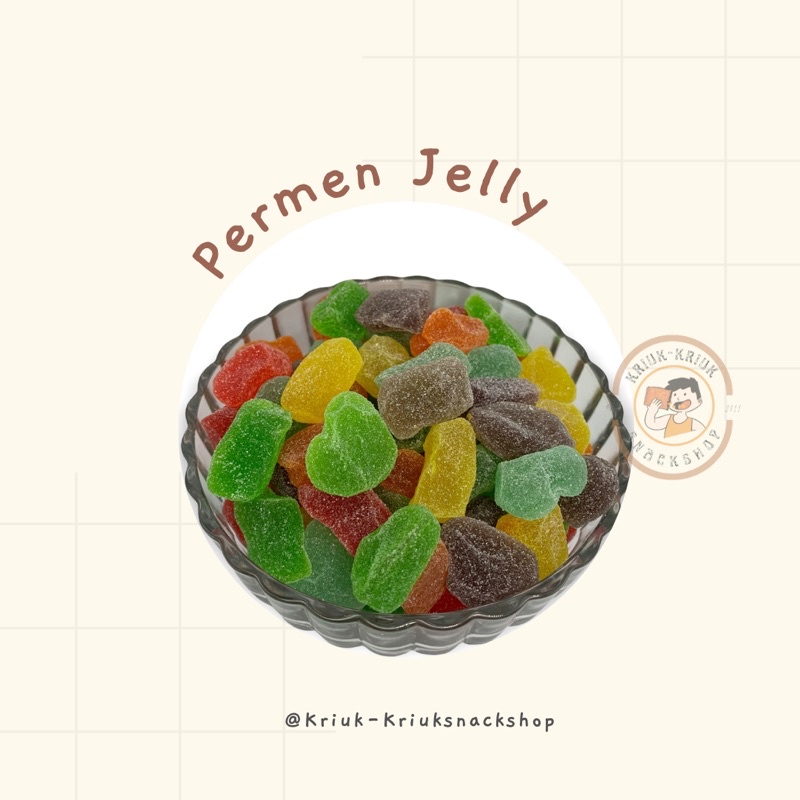 Jual PERMEN JELLY BUAH//KEMBANG GULA JELLY ANEK RASA//KRIUK ...