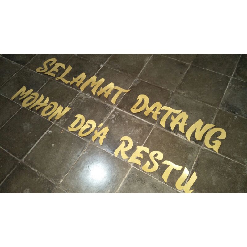 Jual tulisan latin/non latin/balok lamaran/happy engagement/wedding ...