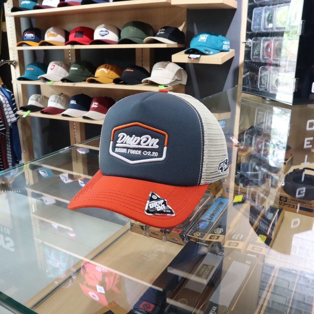 Jual DRIP'ON TOPI TRUCKER HAT CAPS TRIANGLE TOPI PRIA JARING GREY ...