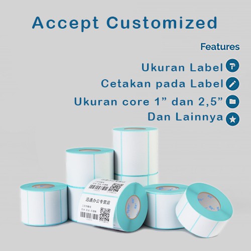 Jual Kertas Label Barcode 30 x 15 mm 1 Line 2.000pcs Roll Kertas ...