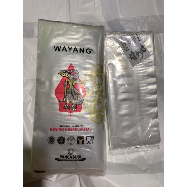 Jual Kantong Plastik PP wayang 9x20 Bening | Shopee Indonesia