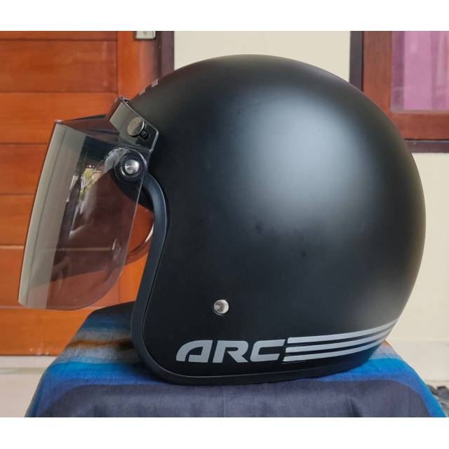Jual Helm ARC premium (hitam dof) | Shopee Indonesia