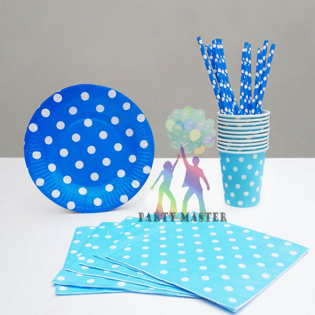 Jual PartyMaster Table Ware Party Set (Biru) | Shopee Indonesia