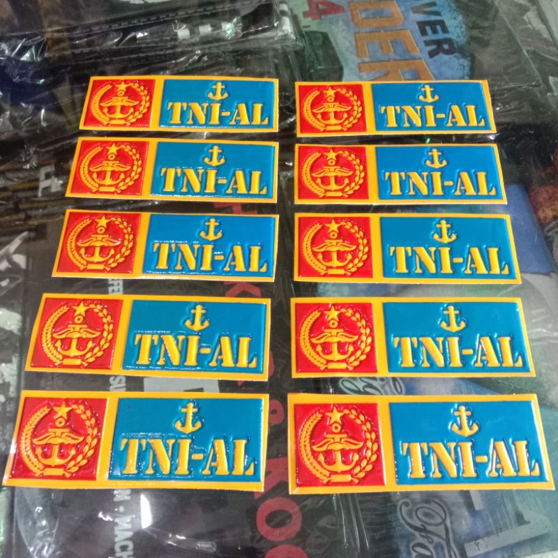 Jual stiker TNI AL - 2pcs Stiker plat TNI AL - Stiker plat motor ...