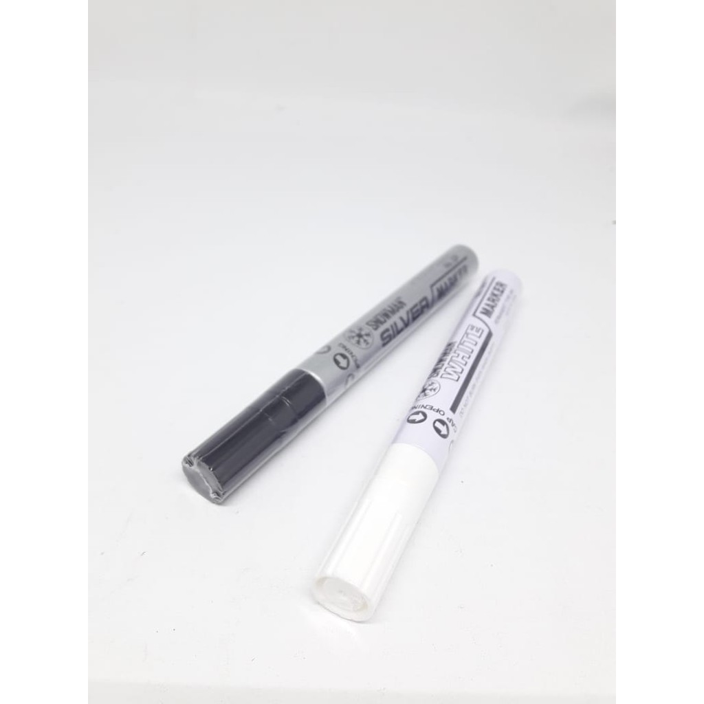 Jual Spidol Permanen Silver Emas Putih Besar | Shopee Indonesia