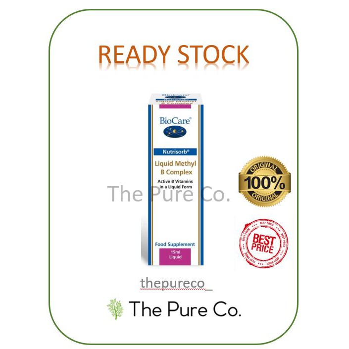 Jual Biocare Nutrisorb® Methyl B Complex 15ml | Shopee Indonesia