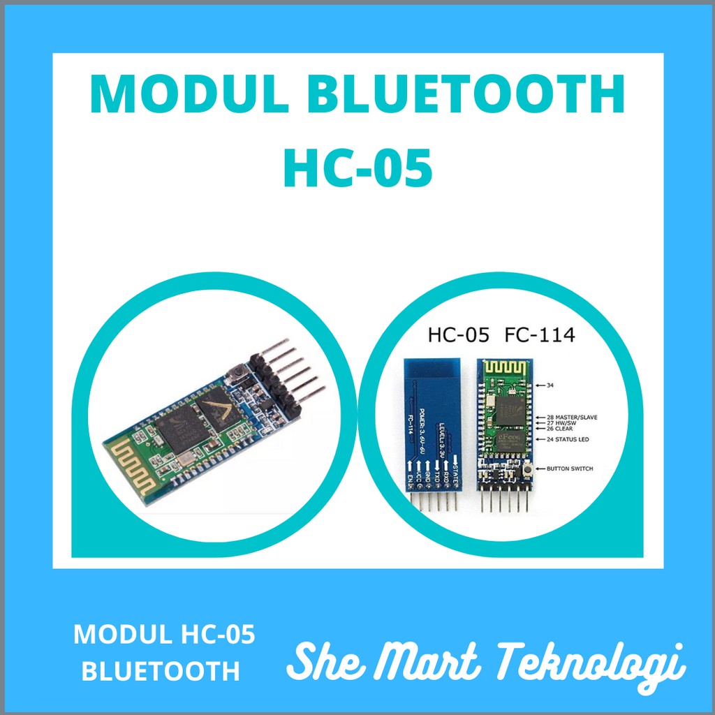 Jual Modul Bluetooth HC-05 HC 05 Arduino | Shopee Indonesia Jual Modul Bluetooth HC-05 HC 05 Arduino | Shopee Indonesia