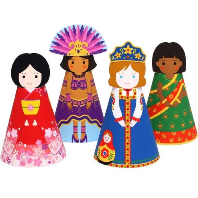 Jual 3D Dress-Up Dolls: Costume in the World Papercraft | Shopee Indonesia