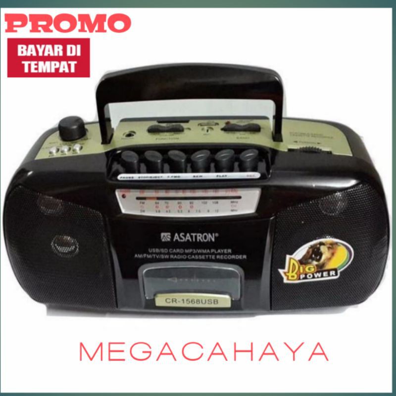 Jual Radio kaset radio tape Asatron 1568 (USB MP3 MMC) RADIO MODERN ...