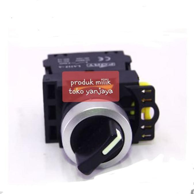 Jual selector switch 3 posisi 22mm 2NO LA115-A5-20XS | Shopee Indonesia