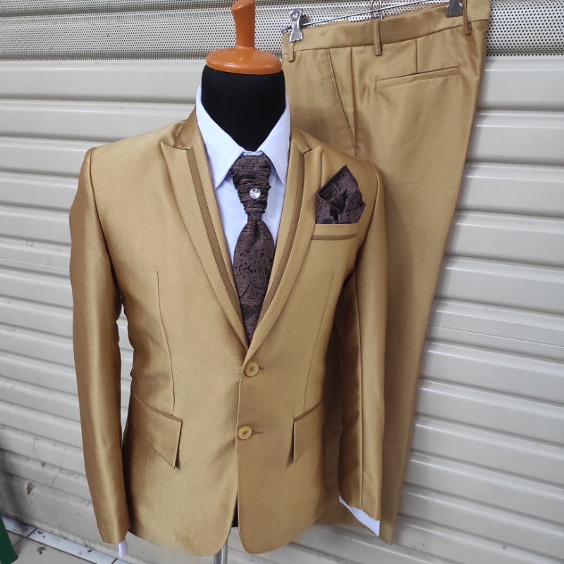 Jual 1 stel jas bahan semi woll S M L XL XXL Jas pria formal jas ...