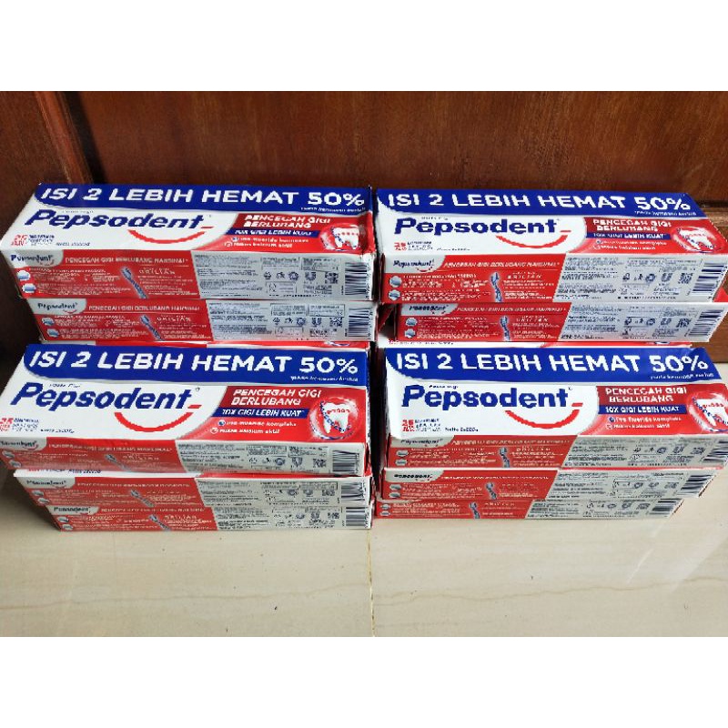 Jual Pepsodent Twins isi 2 / pepsodent Herbal twins ukuran 190g ...