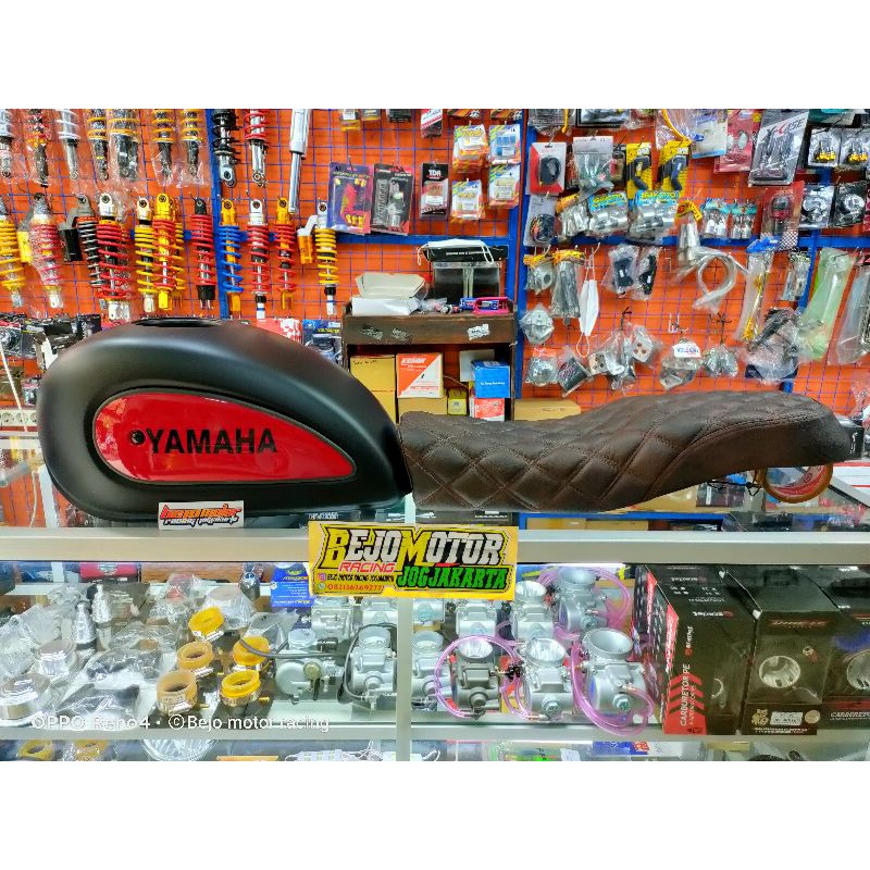 Jual TANGKI JAPSTYLE VIXION INJEKSI PLUS JOK KULIT MODEL XSR | Shopee ...