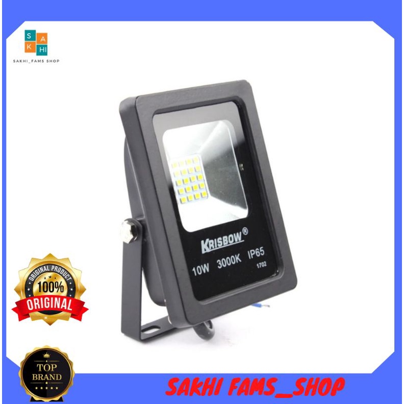 Jual Krisbow Lampu Sorot Led Outdoor 10w 3000k - Warm White | Shopee Indonesia