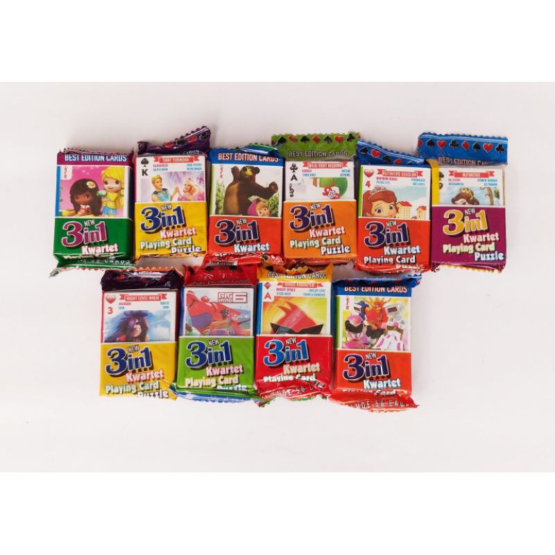 Jual Kartu Kwartet 3in1 Kuartet Playing Card Puzzle Bagus Murah Meriah ...