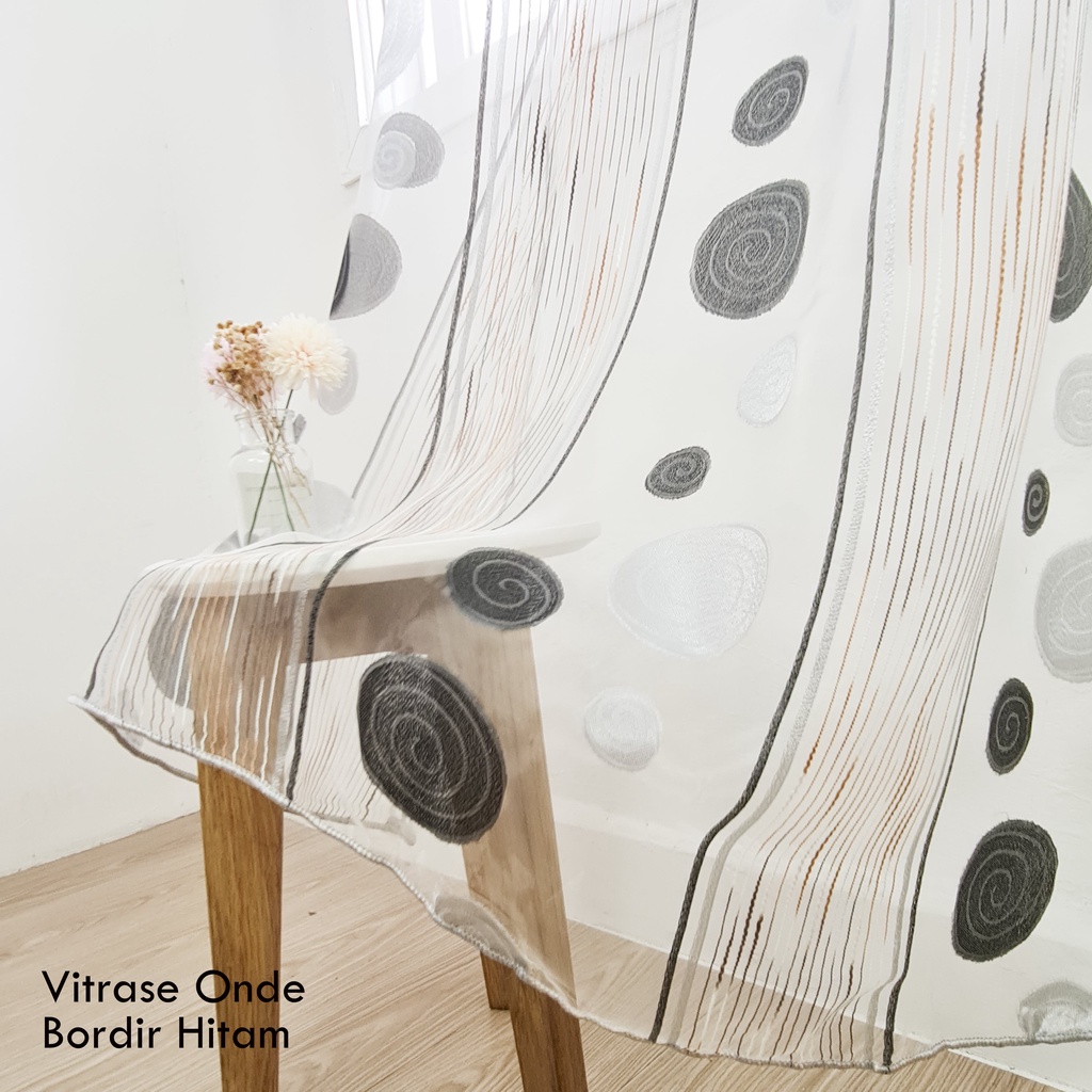 Jual Vitrase Jendela Motif Minimalis Kain Pelapis Gorden Transparan ...