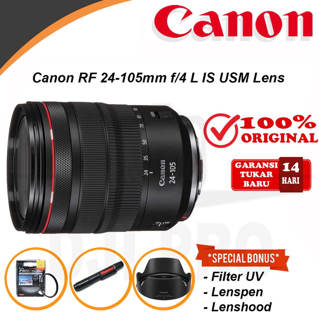 Jual Canon RF 24-105mm f4L IS USM Lens - 24-105mm F4 L Lensa EOS RP - EOS R | Shopee Indonesia
