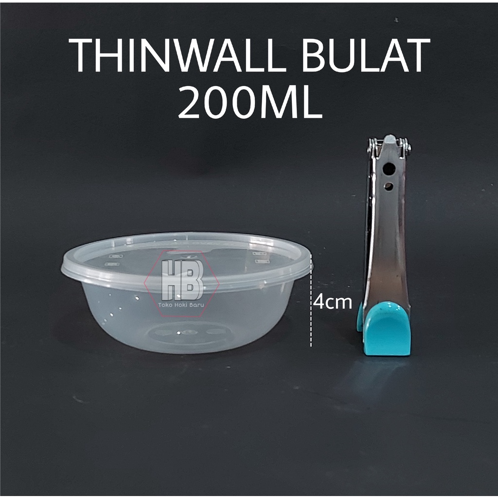 Jual Thinwall Bowl 200 ml + Tutup / Cup Pudding / Mangkok Plastik 200ml | Shopee Indonesia