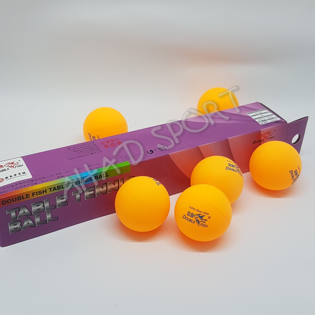 Jual Bola Pingpong Double Fish isi 6 Bola Tenis Meja Pingpong | Shopee Indonesia