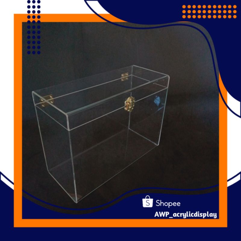 Jual Akrilik box 20cmx10,5cmx18,5cm wadah serba guna | Akrilik tempat ...