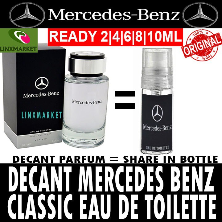 Jual DECANT PARFUM MERCEDES BENZ CLASSIC EAU DE TOILETTE 2ML 4ML 6ML ...