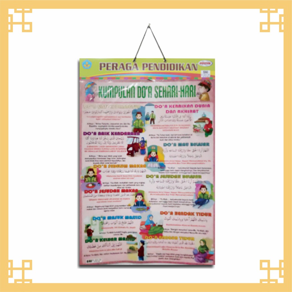 Jual Poster Edukasi Anak Cara Wudhu Bimbingan Shalat Gemar Berdoa ...