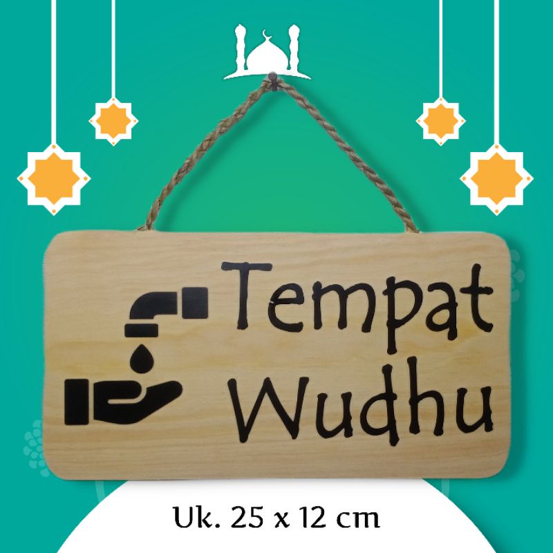 Jual Pajangan Dinding Tulisan Tempat Wudhu Murah Hiasan Tempat Ibadah ...