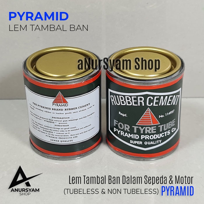 Jual Lem Tambal Ban Sepeda PYRAMID Lem Tambal Ban Motor PIRAMID Rubber ...