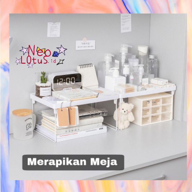 Jual Rak Lipat Mini Rak Penyimpanan Multifungsi Meja Lipat Kecil Table ...