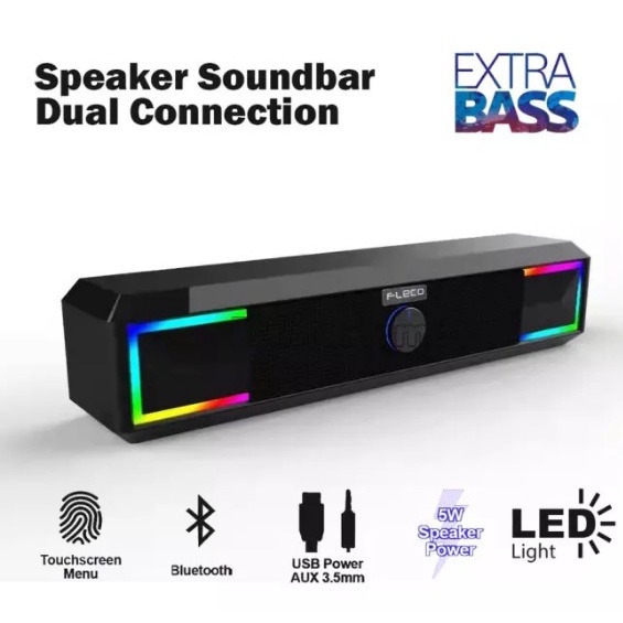 Jual COD Speaker Bluetooth Digital Sound Bar FLECO F-590BT /USB ...