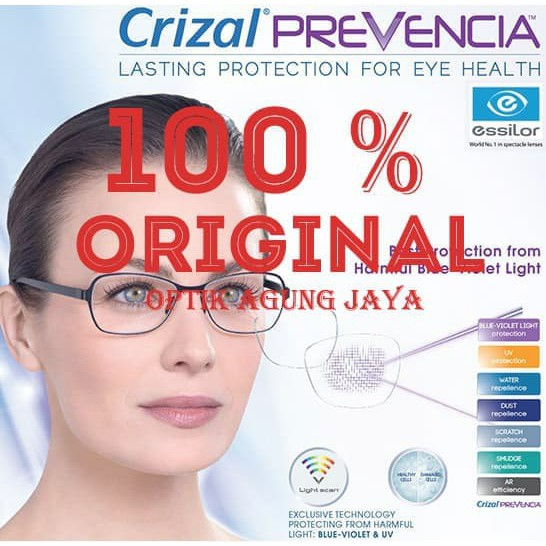 Jual Lensa Essilor Crizal Prevencia Blue Light FSV Super 1.56 Original ...