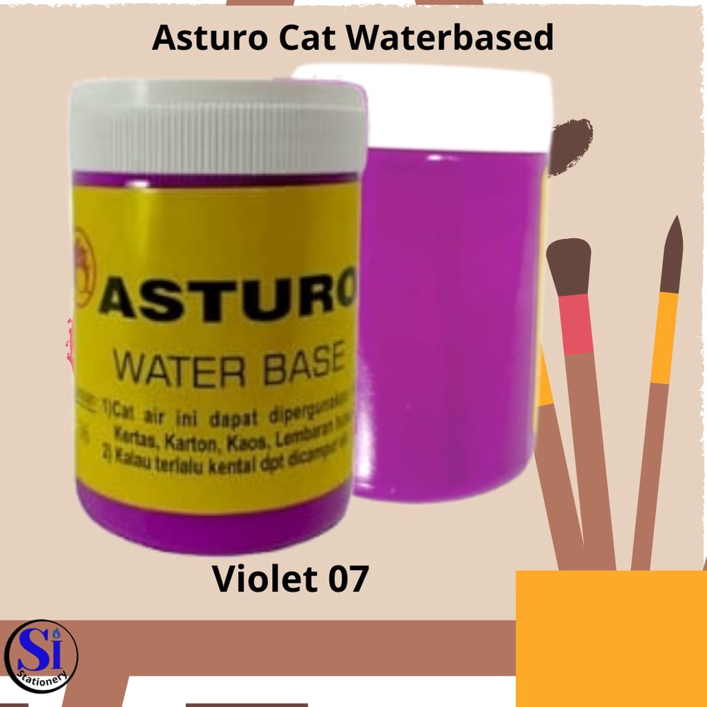 Jual Cat ASTURO Water Based 100ml / Cat Air ASTURO 100ml | Shopee Indonesia