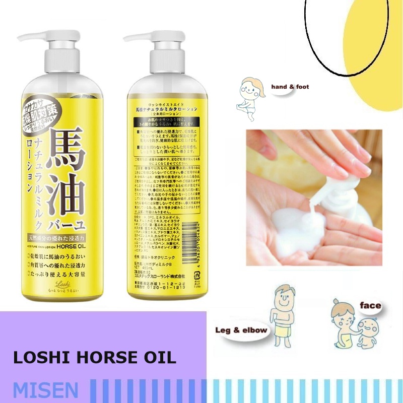 Jual FUJIKYU MISEN LOSHI MOISTURE SKIN LOTION HORSE OIL MADE IN JAPAN ...