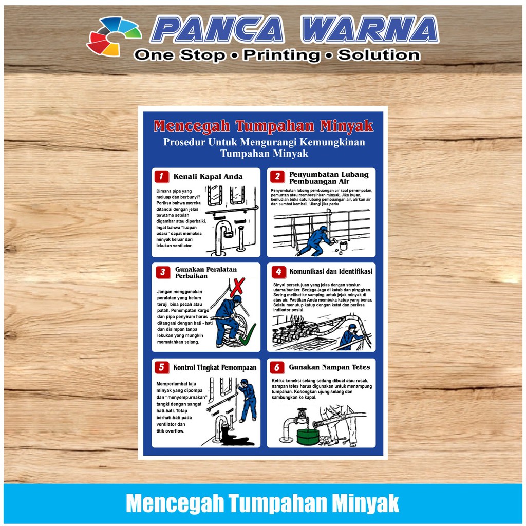 Jual Stiker Kapal Safety Sign Mencegah Tumpahan Minyak ISM Code ...