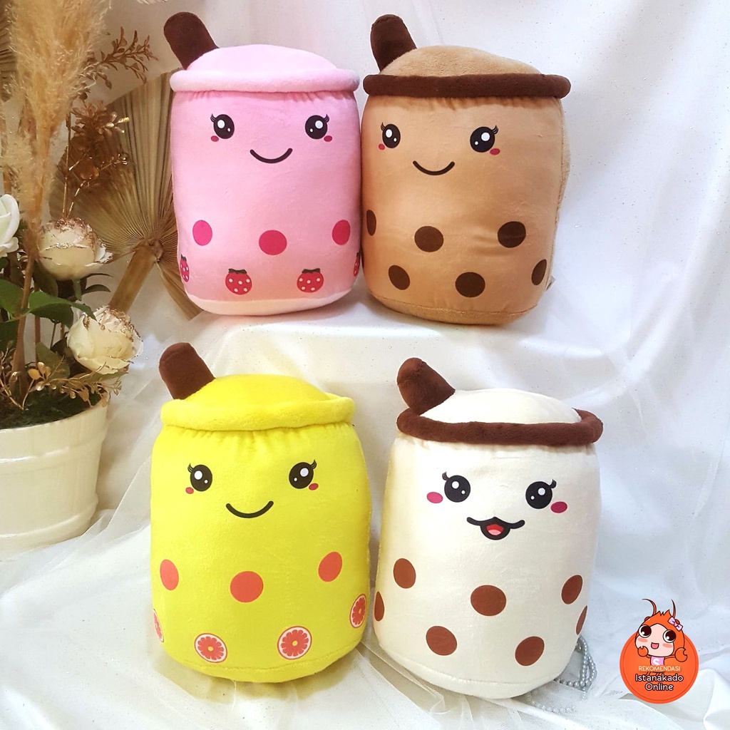 Jual Boneka Boba Bubble Milk tea Cute Boba Bottle 13" BN006846 | Shopee ...