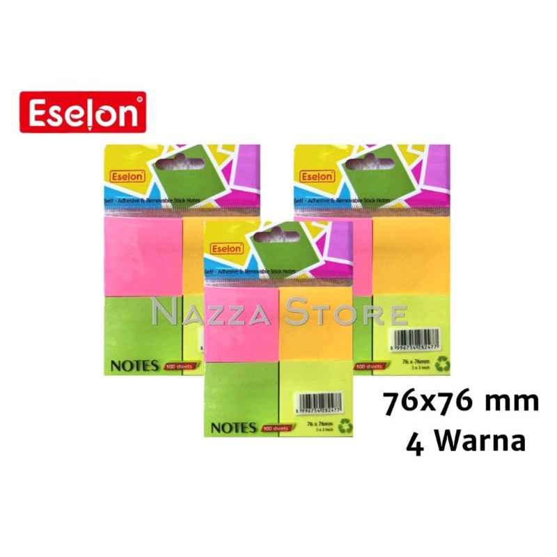 Jual ESELON Sticky Notes 4 warna 1 pcs | Shopee Indonesia