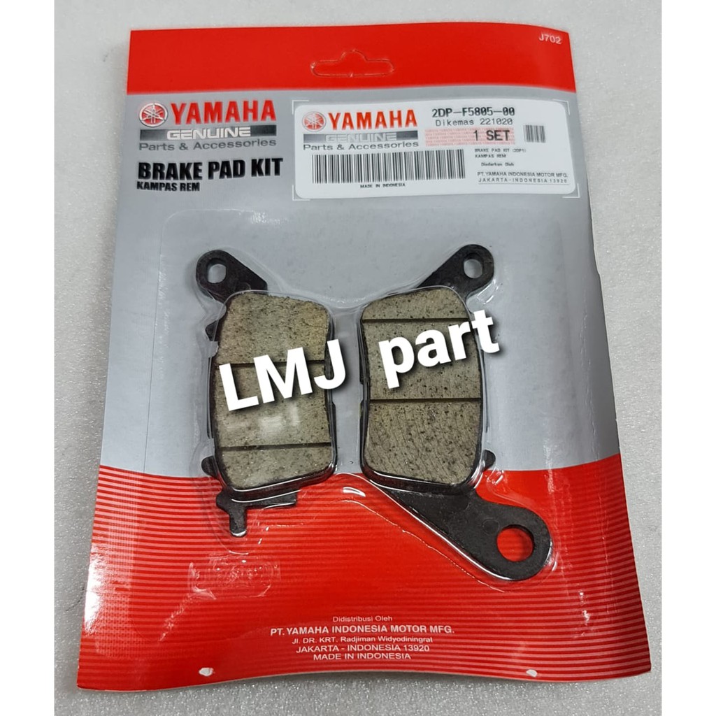 Jual KAMPAS REM DISK PAD DEPAN NMAX N MAX AEROX 155 JUPITER MXKING 150 YGP 2DP-F5805-00 | Shopee ...