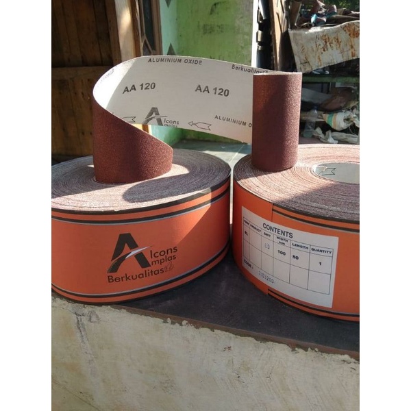 Jual AMPLAS ROLL KAIN METERAN / AMPLAS ALCONS ROLL KAIN / AMPLAS ...
