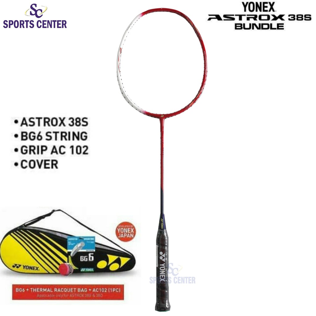 Jual New Color Full Set Raket Badminton Yonex Astrox 38S / Astrox 38 S ...