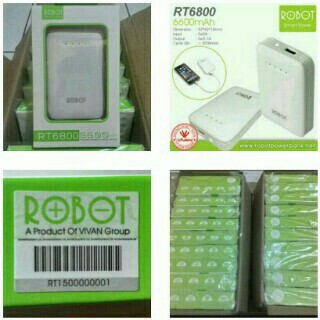 Jual Power Bank Vivan Robot Original Rt6800 6600 Mah (Garansi 1th ...