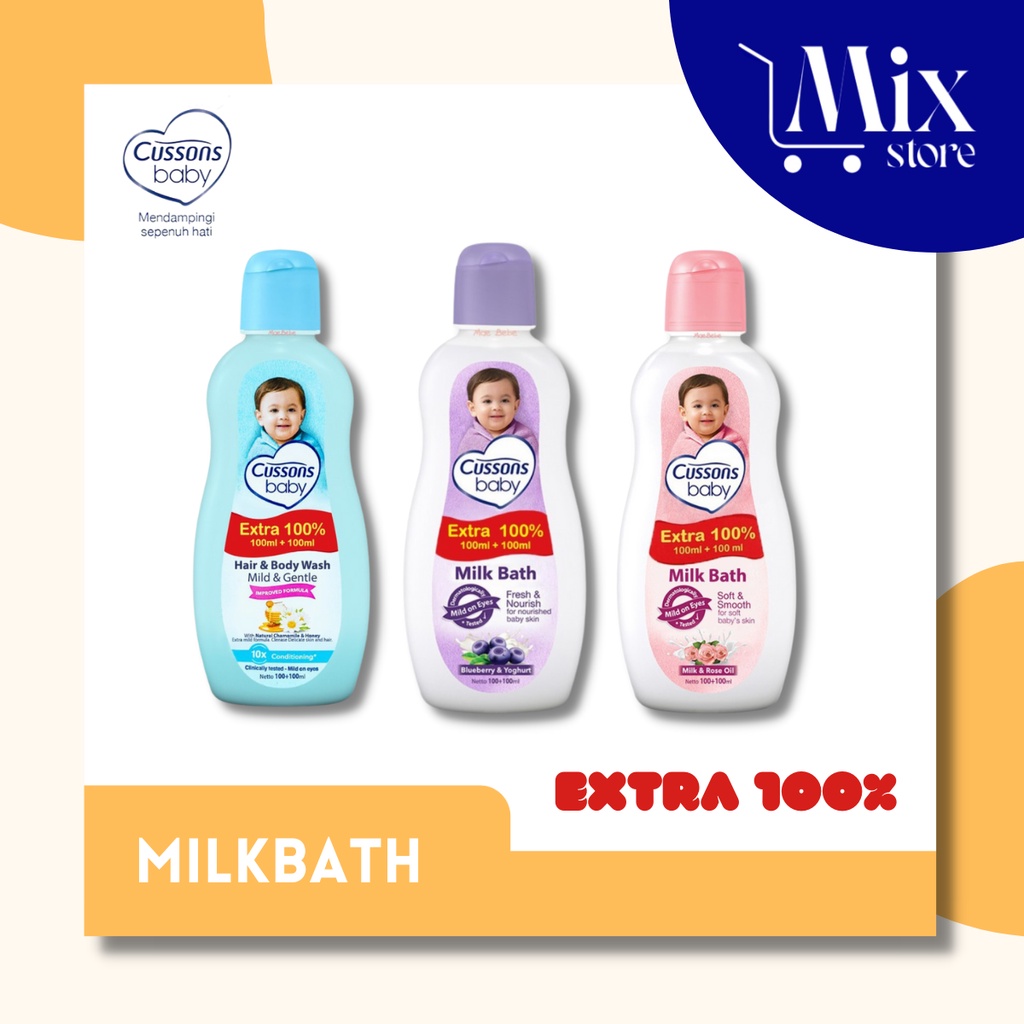 Jual Cussons Baby Milk Bath/Hair And Body Wash Mild&Gentle/Sabun Mandi ...