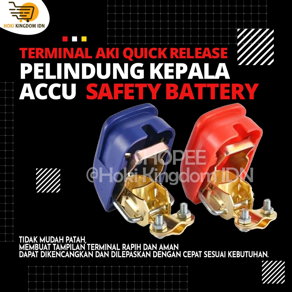 Jual Terminal Aki Mobil Dengan Penutup Pelindung Kepala Accu kuningan ...