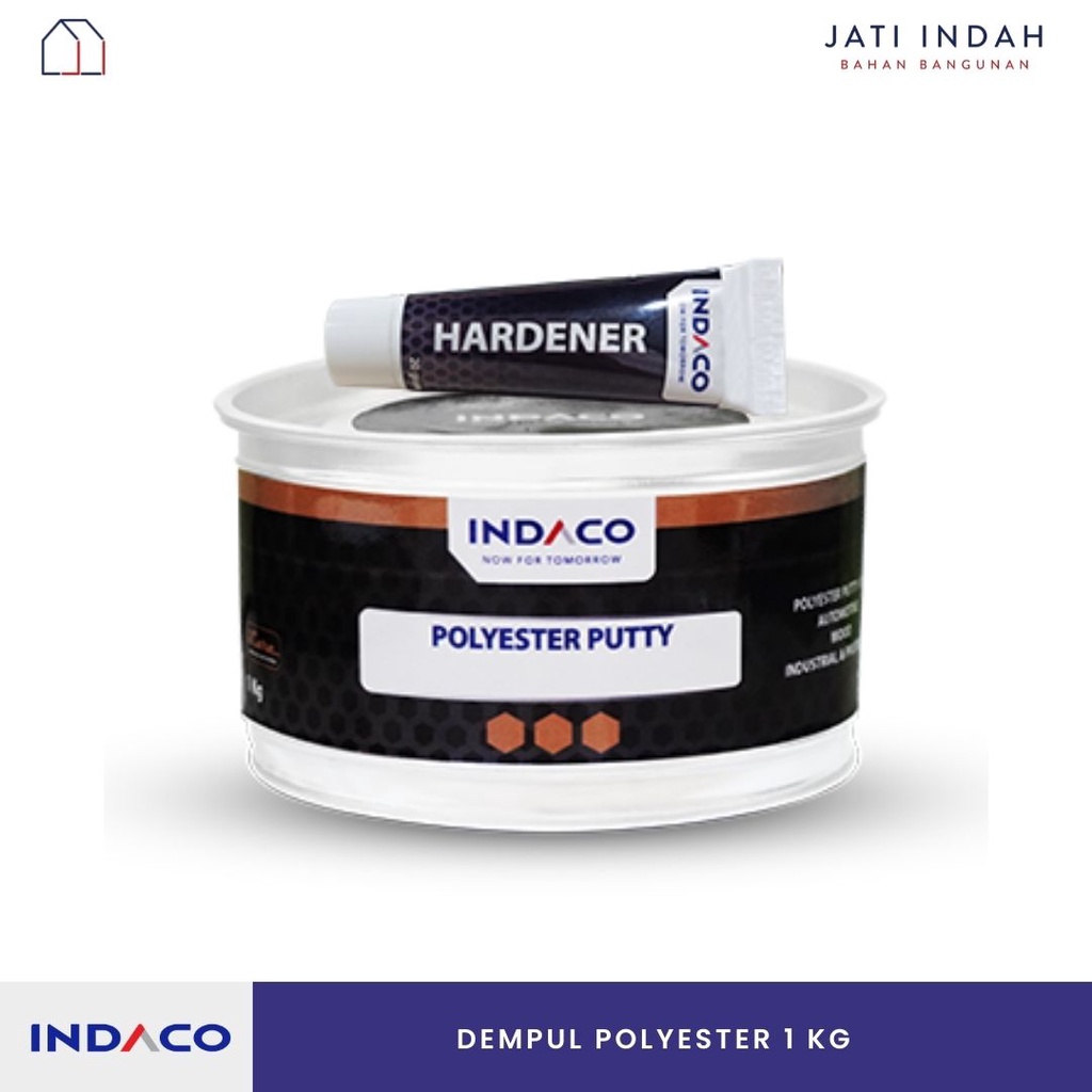 Jual INDACO Dempul Plastik Polyester Putty 1 kg (2 Komponen) | Shopee ...