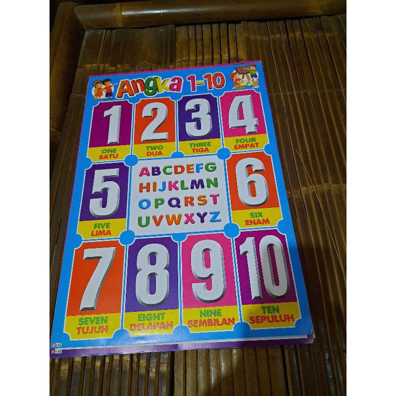 Jual poster mengenal angka 1 sampai 10 | Shopee Indonesia