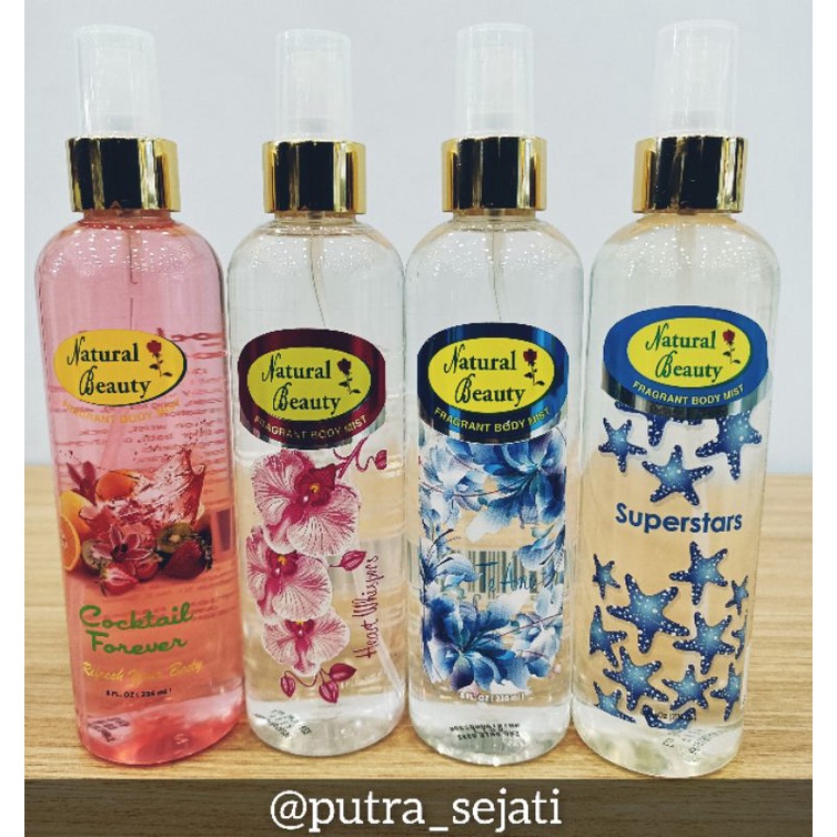 Jual Body Mist Natural Beauty Nevada 200ml All Varian | Shopee Indonesia