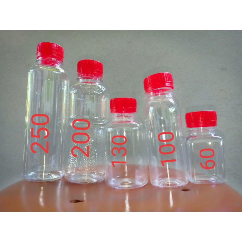 Jual botol plastik 60ml,120ml,130ml,200ml,250ml | Shopee Indonesia