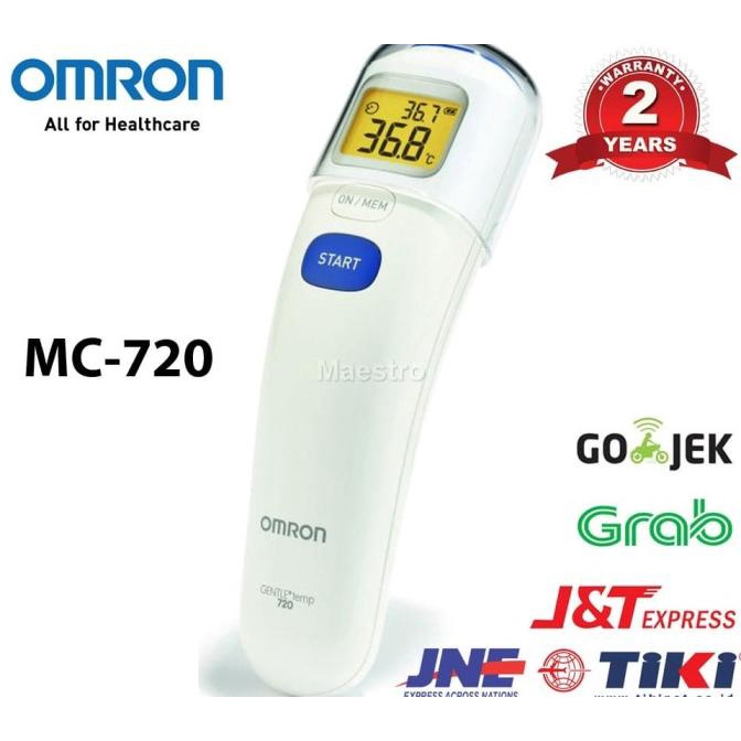 Jual OMRON MC-720 Termometer Bayi Dahi Digital Forehead Thermometer ...