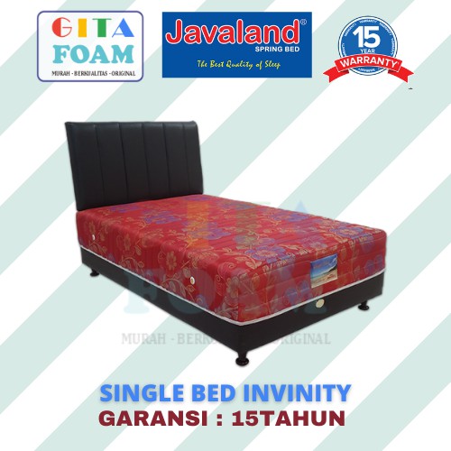 Jual Set Kasur Tempat Tidur Springbed JAVALAND SERI INVINITY Single Bed ...